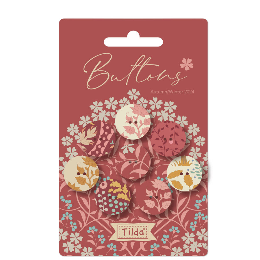 Tilda Sanctuary Buttons 18mm – Kitty Rose Cottage