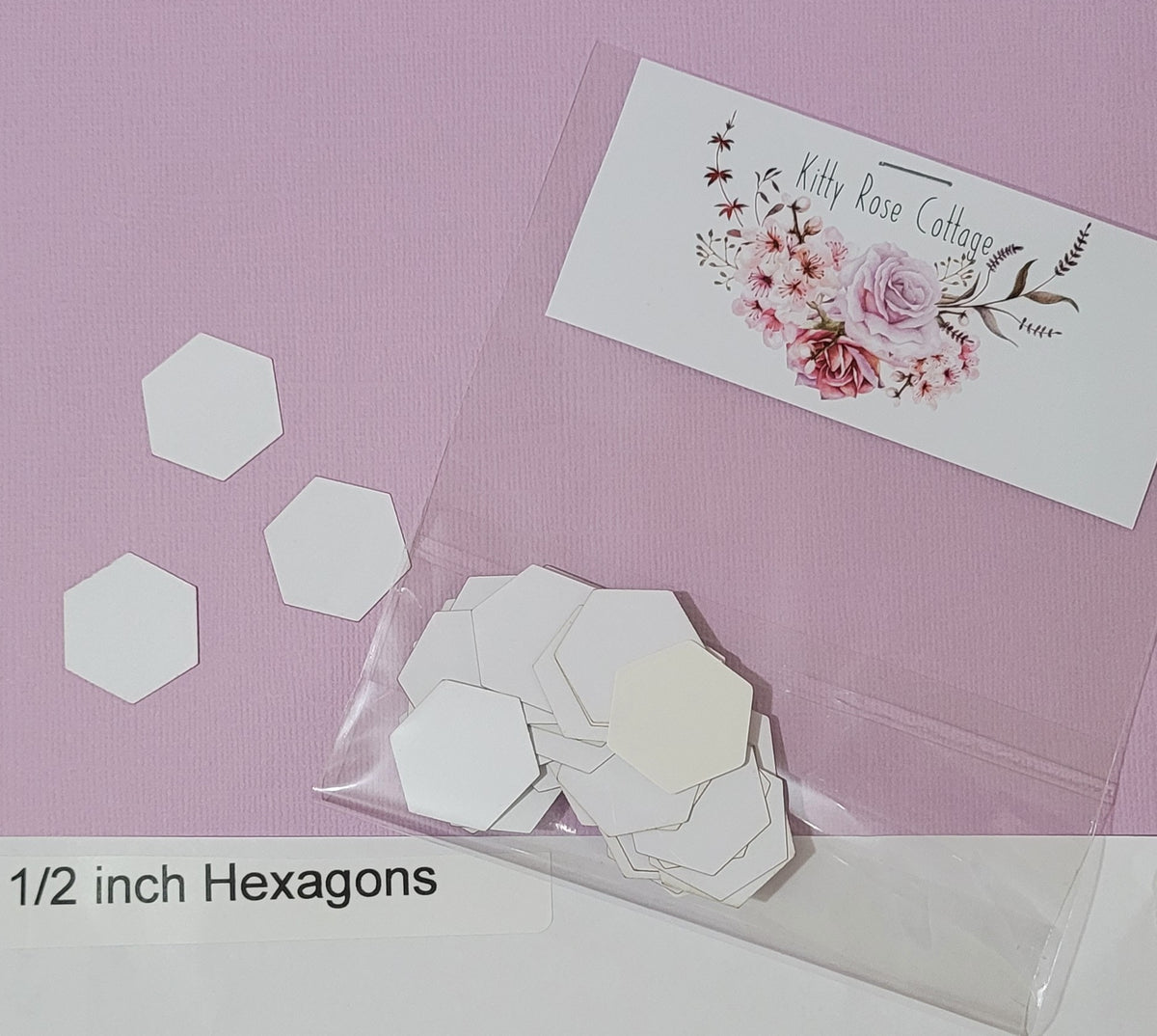 1/2in Hexagons – Kitty Rose Cottage